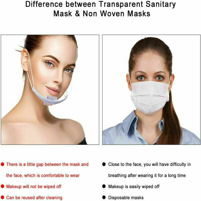 Transparent Mask With Makeup