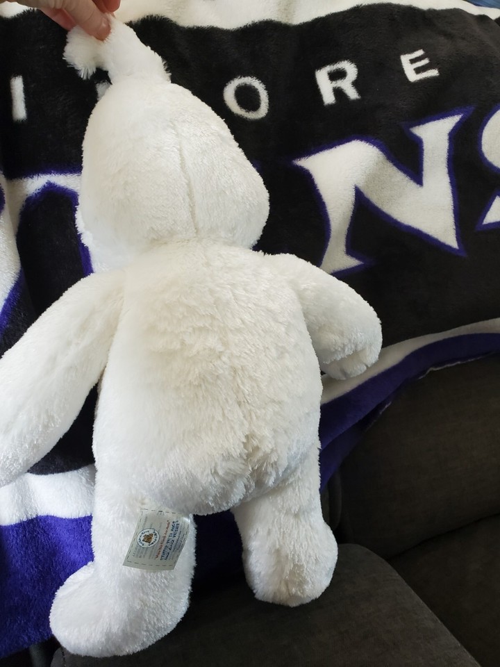 Build A Bear Boorific Ghost White Stuffed Plush w/ Glow in The Dark ...