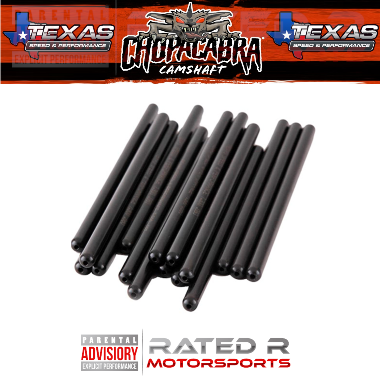 Texas Speed GM Gen 3 Gen 4 LS Truck CHOPacabra Cam Kit TSP Pushrods 4 ...
