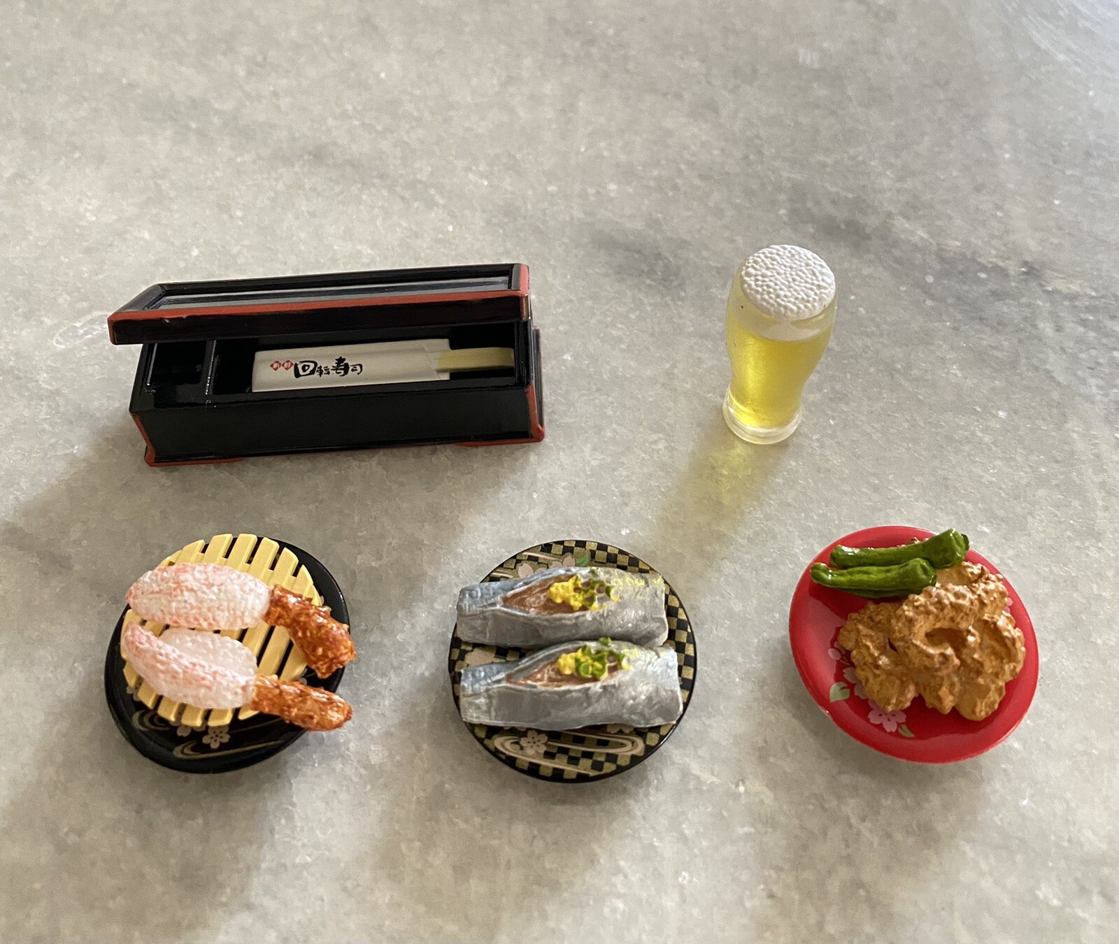 Re-Ment Premium Sushi Bar Plates Miniature Set #4 2006 Rement Japan | eBay