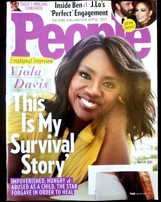 People Magazine, April 25, 2022 - Viola Davis, Ben Affleck, Jennifer Lopez | eBay