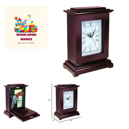 Ps Concealment Clock - Rectangle, Mahogany Pack of 1 | eBay