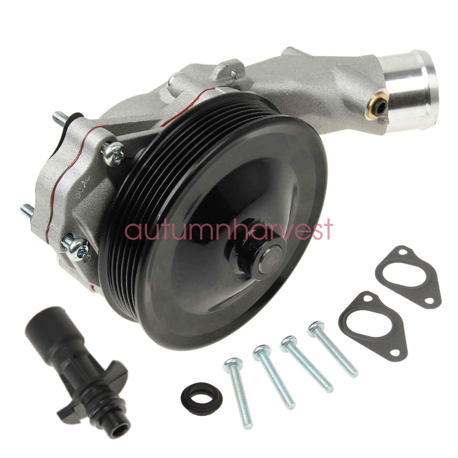 Water Pump w/ Bolts Gaskets Oring Connector for Jaguar Land Rover 3.0L ...