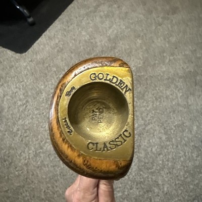 Rare Vintage Golden Retriever Wood Brass Mallet Putter Right-Handed | eBay