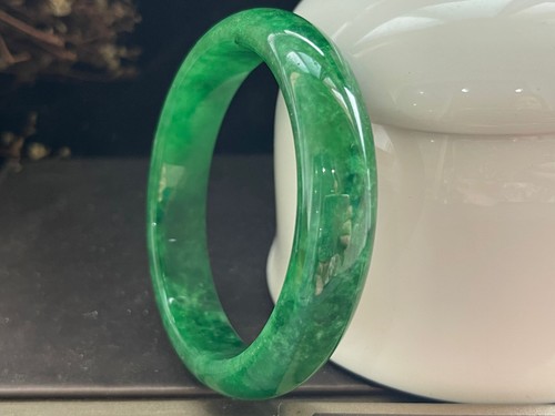 Certified Natural Jade AAA Grade Myanmar Green Jade Bracelet 58-59mm | eBay