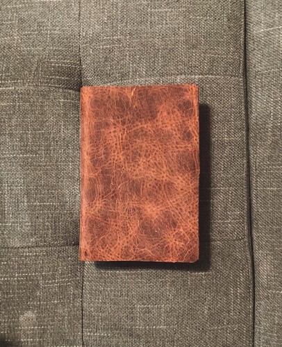 Vintage KJV Compact Bible - American Bison Leather Rebind - Brown Rust ...