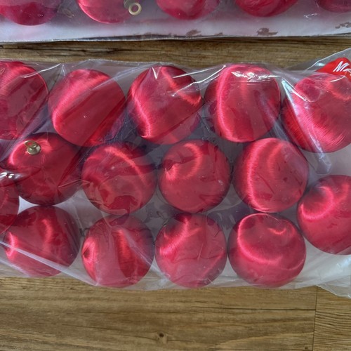 LOT (2) VTG 18 Pyramid Unbreakable Ornaments Christmas Tree Satin Sheen ...