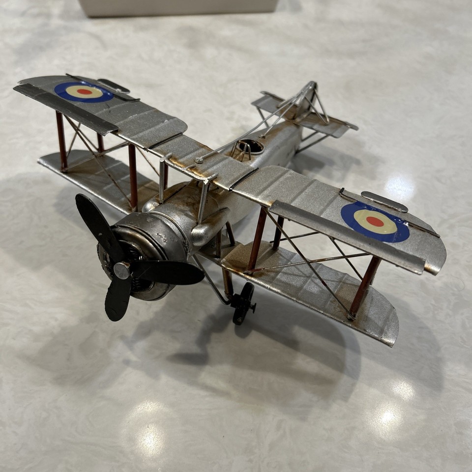 VTG Metal English BI-Plane WWI Military Airplane OK-FOL-20 ASOMS 10 ...