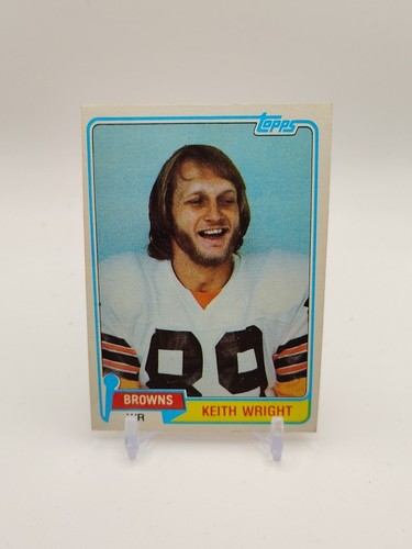 1981 Topps Keith Wright Cleveland Browns Wide Receiver #478 | eBay