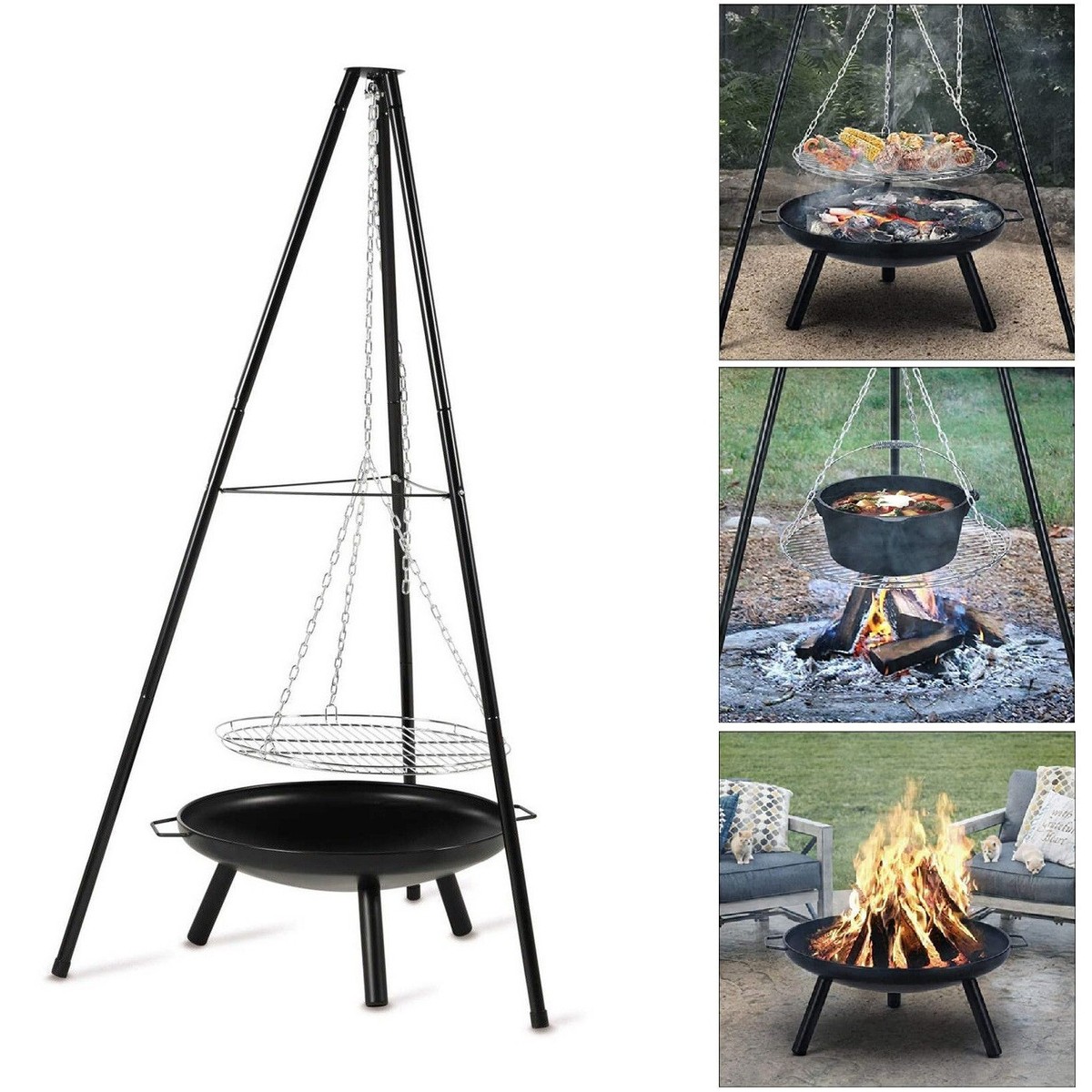 Fire Pit Tripod Stand