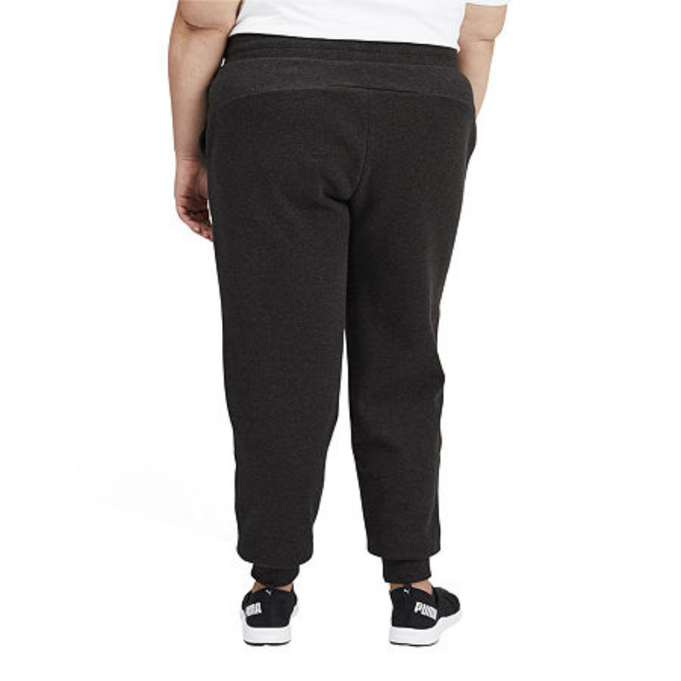 Puma Essentials Women's Dark Gray Heather Cotton Solid Logo Pull-On ...