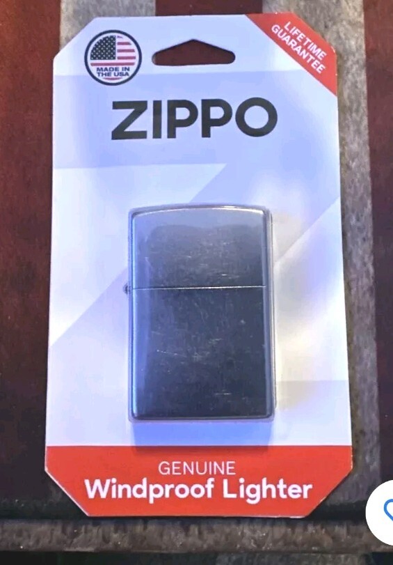 Zippo Genuine Windproof Lighter Street Chrome, Regular, Silver, New, Sealed