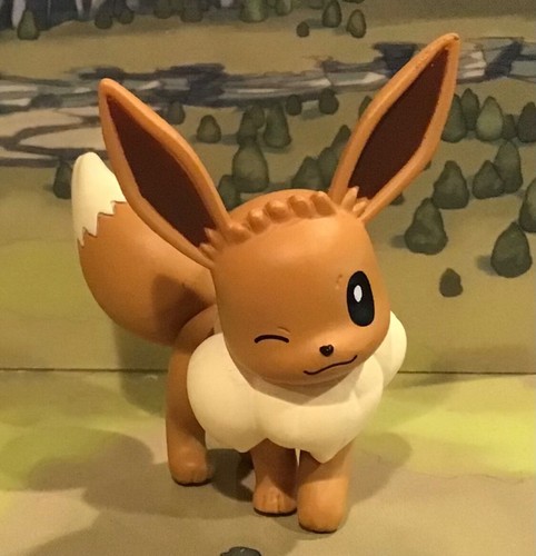 POKEMON EEVEE WINKING Takara Tomy Plastic Figure NINTENDO TOY | eBay