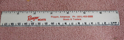 Vintage Ranger Boats Advertising Ruler - Flippin, Arkansas - 7" | eBay