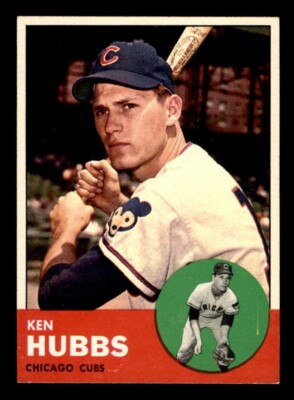 1963 Topps Baseball #15 Ken Hubbs NM/MT *f2 | eBay