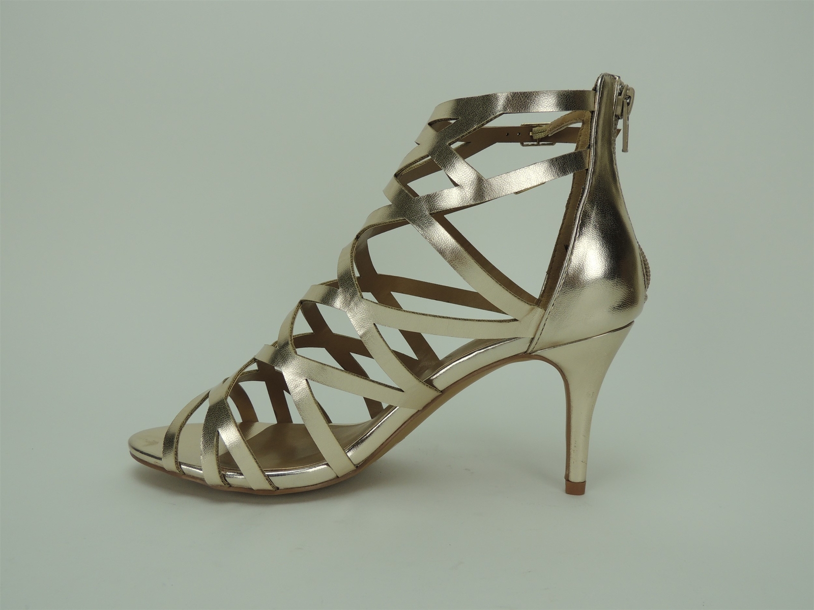 Report Women's Kareena Caged Dress Sandals Gold Size 8.5 M | eBay