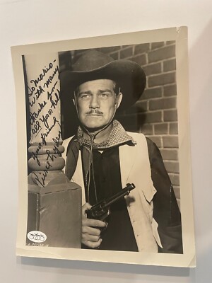 PIERCE LYDEN AUTOGRAPHED PHOT0 1950'S WESTERN COWBOY ACTOR JSA COA | eBay