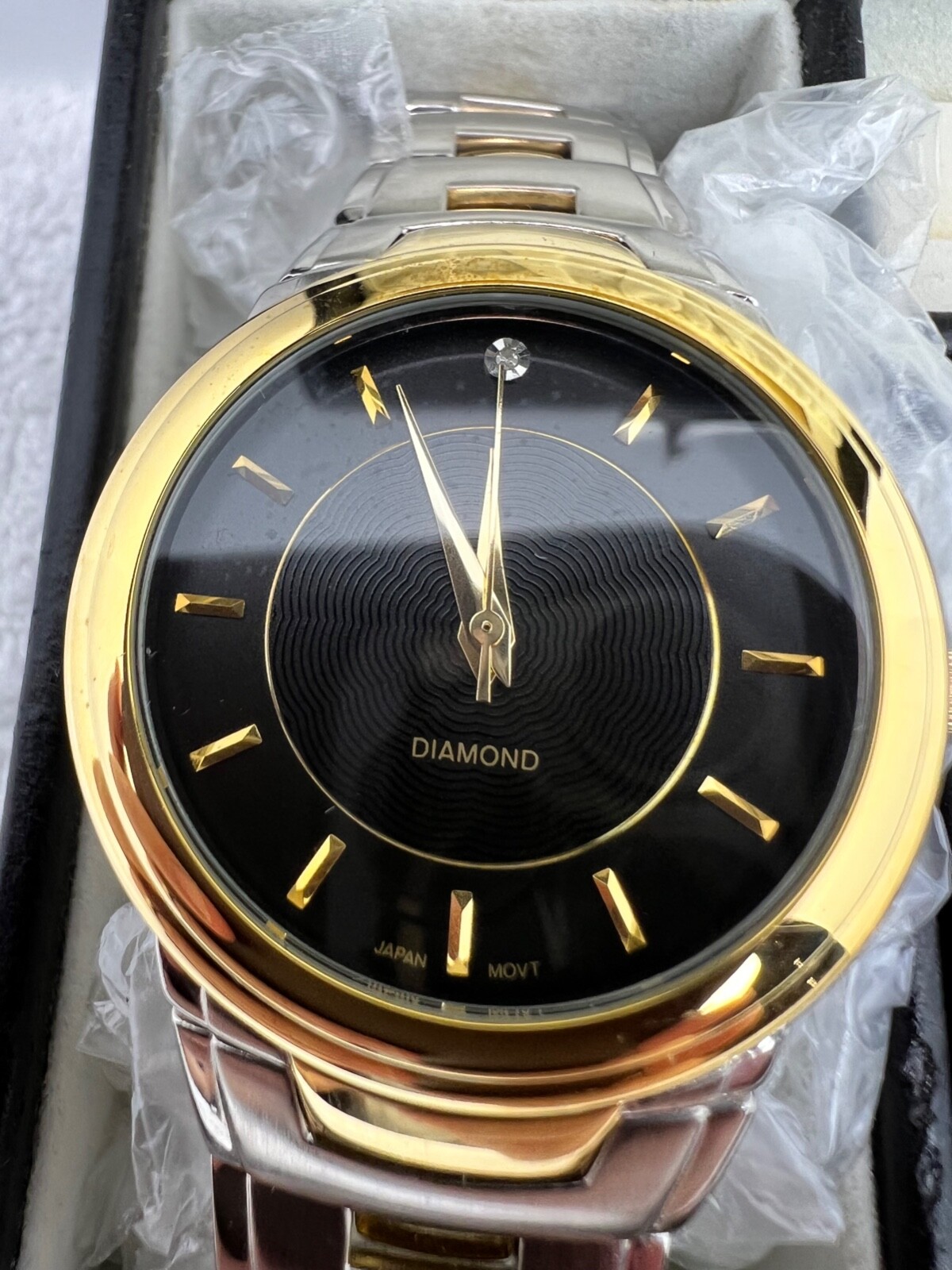 Diamond Supply Co Mens Japan Quartz Black Face Diamond Watch NIB | eBay