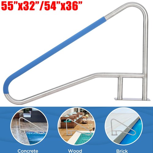 Inground Swimming Pool Handrail 304 Stainless Steel Stair Grab Hand ...