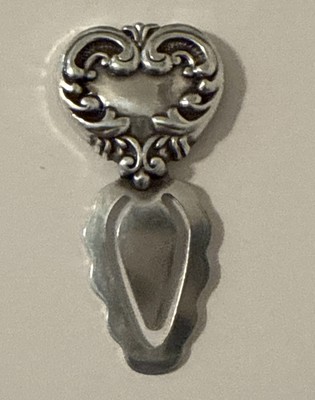 Brighton Bookmark Page Marker Holder Clip Scrolled Heart Retired | eBay