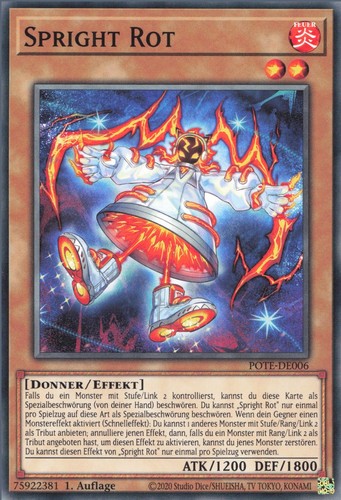 YuGiOh Spright Rot POTE-DE006 Common Neu 1st | eBay.de