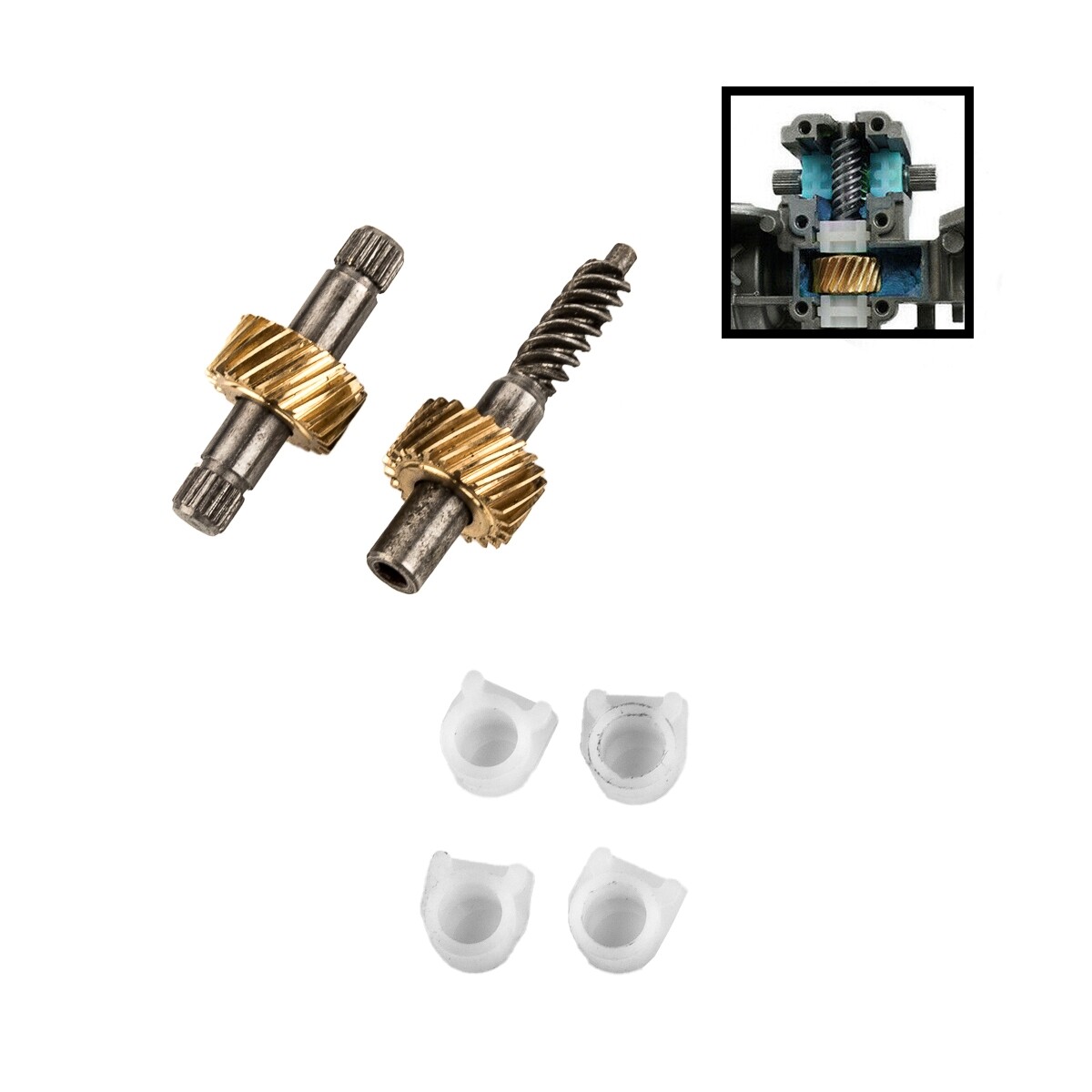 Roof Convertible Hood Gear Motor Repair Set for BMW 3er Cabriolet E36 ...