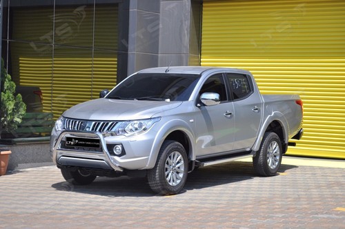 MITSUBISHI L200 TRITON CHROME NUDGE A-BAR STAINLESS STEEL BULLBAR 2015 ...