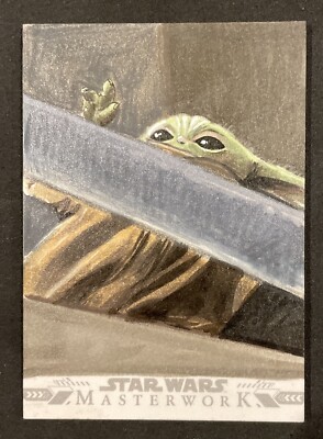 2022 Topps Star Wars Masterwork Sketch Card Grogu. Semra Bulut. 1/1 ...