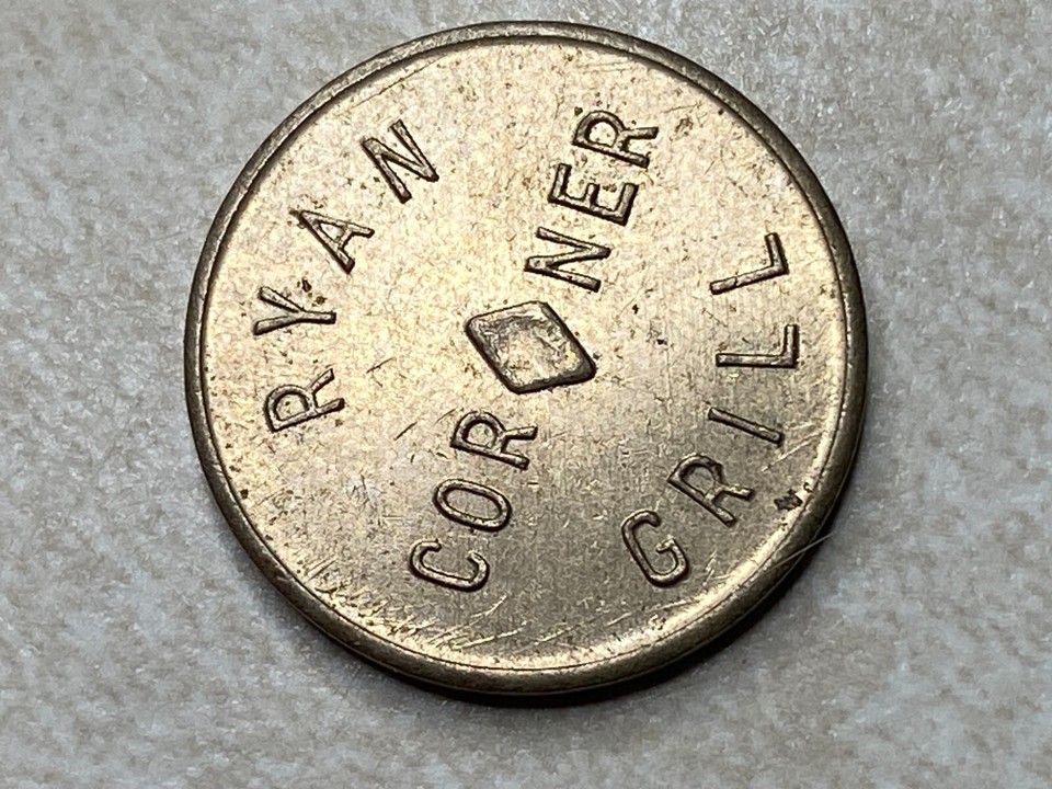 Ryan Corner Grill St Paul MN Pinball Arcade Jukebox Trade Slot Token ...