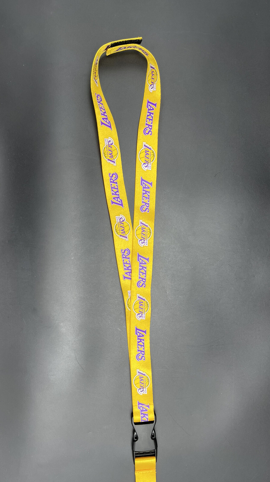 Los Angeles LA Lakers Lanyard Keyring Keychain ID Holder Yellow Purple ...