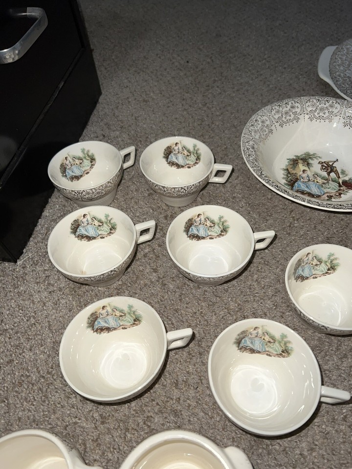 Triumph American Limoges 22K China D’OR Serving Set 43 Pc Plates Bowls ...