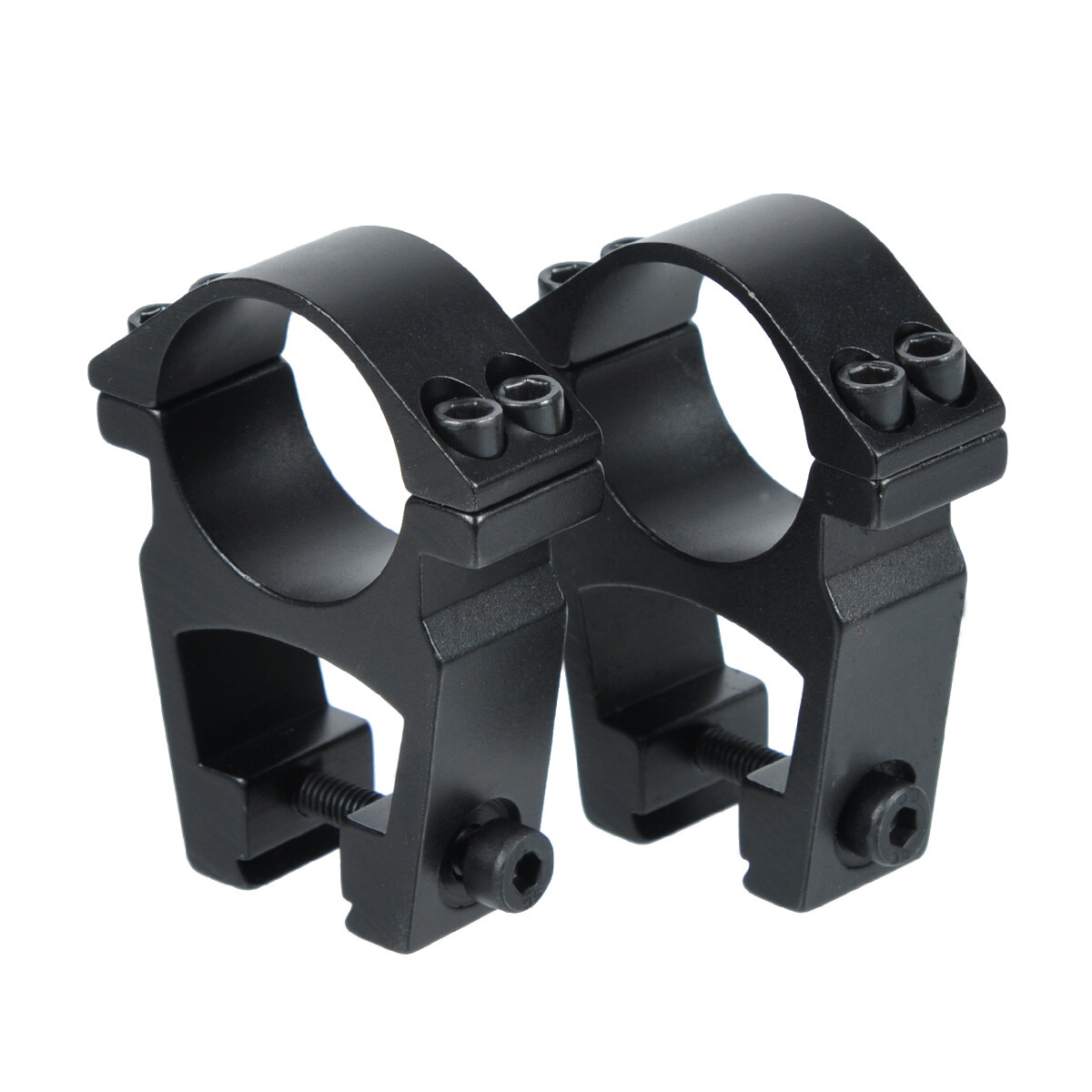 2 PCS See-Through High Profile 1 inch Scope Rings Scope Mount For ...