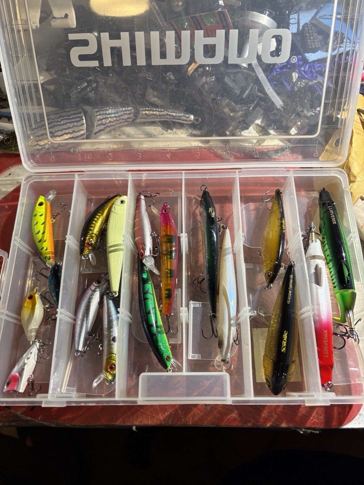 Lot of Bass Baits Lures Sebile Luck E Strike Yamamoto,Shimano Fishing ...