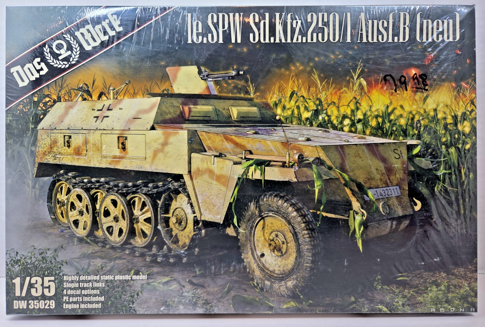Das Werk le.SPW Sd.Kfz.250/1 Ausf.B (neu) German Halftrack 1/35 Model ...