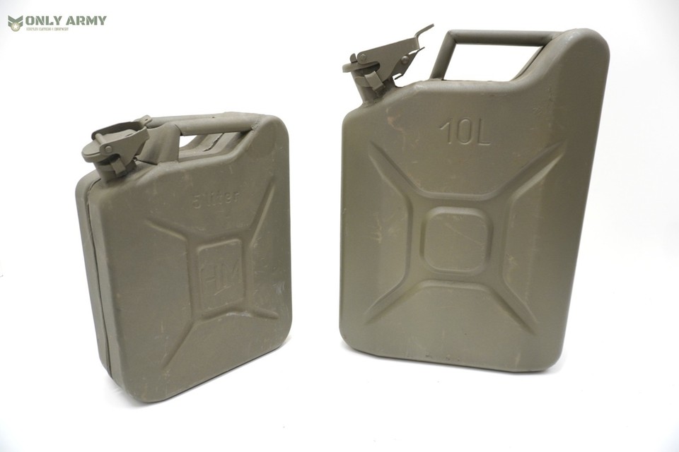 Czech Army Metal Fuel Cans Jerry Can Container Surplus Diesel Petrol 5L ...