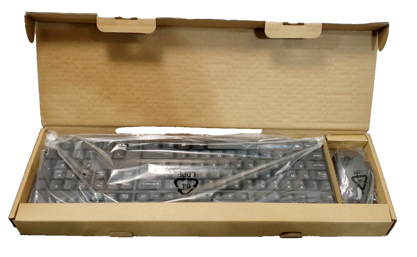 Inland USB Wired Keyboard DK-3318B & USB Wired Wheel Mouse SHIP for ...