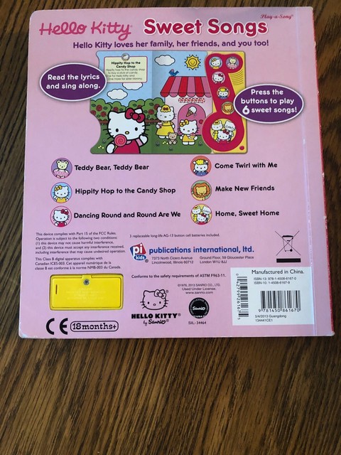 Hello Kitty Sweet Songs : Play-A-Sound by Publications International ...