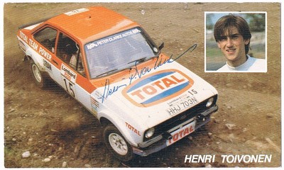 Henri Toivonen - Rare Signed Postcard | eBay