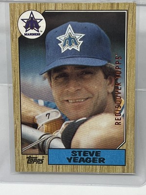 2017 topps rediscover buyback card 1987 258 steve yeager mariners ...
