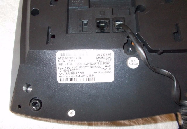 Aastra 9116 Phone Business Telephone Charcoal With Power Supply for ...