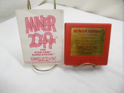 miner 2049er (Atari 5200, 1983) TEXT LABEL with manual Tested and ...