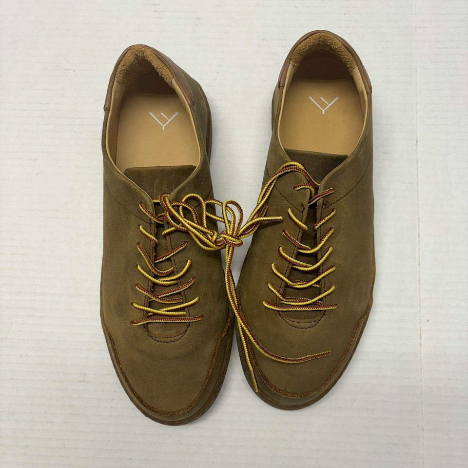 NEW Luca Shoes Suede Leather Terra Low Sneaker Lactae Hevea Brown Men’s ...