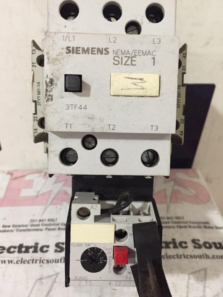 Siemens Starter 3TF44 Size 1 120 Volt Coil | eBay