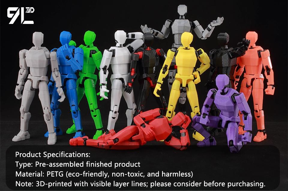Invincible Immortal Action Figure Blue Suit T13 Multi-Joint 3D Printed ...
