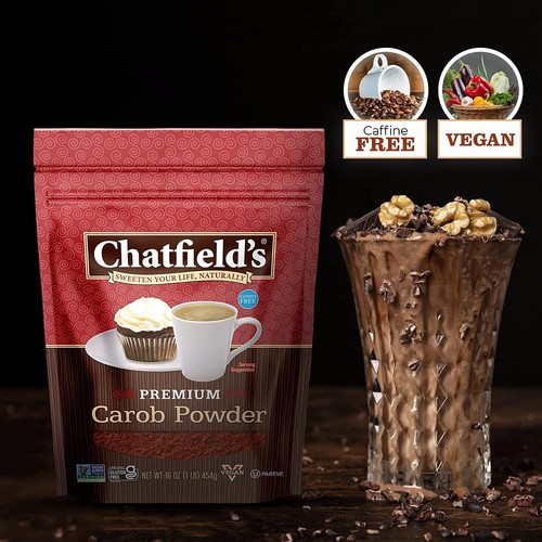Chatfield’s All Natural Carob Powder 16-oz Pouch, Sweet and Delicious ...