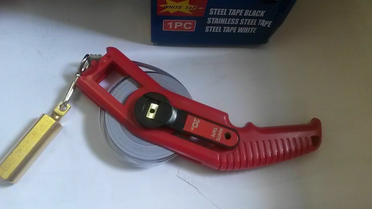 Oil Sounding Measuring ULLAGING Tape - Black White Stainless Steel 20 ...