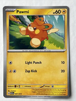Pawmi 007/015 M23en Pokemon TCG Promo Card McDonalds 2023 | eBay UK