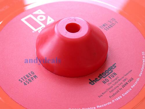 1 New Red Dome Universal Plastic 45 RPM 7" Record Adapter Easy Quick ...