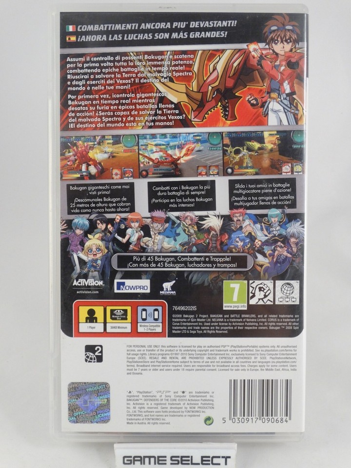 Bakugan Defenders OF THE Core Sony PSP PLAYSTATION PAL ESP ITA ...