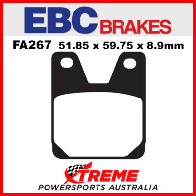 Yamaha YZF R7 750 Road version 99-00 EBC Organic Rear Brake Pads, FA267 ...